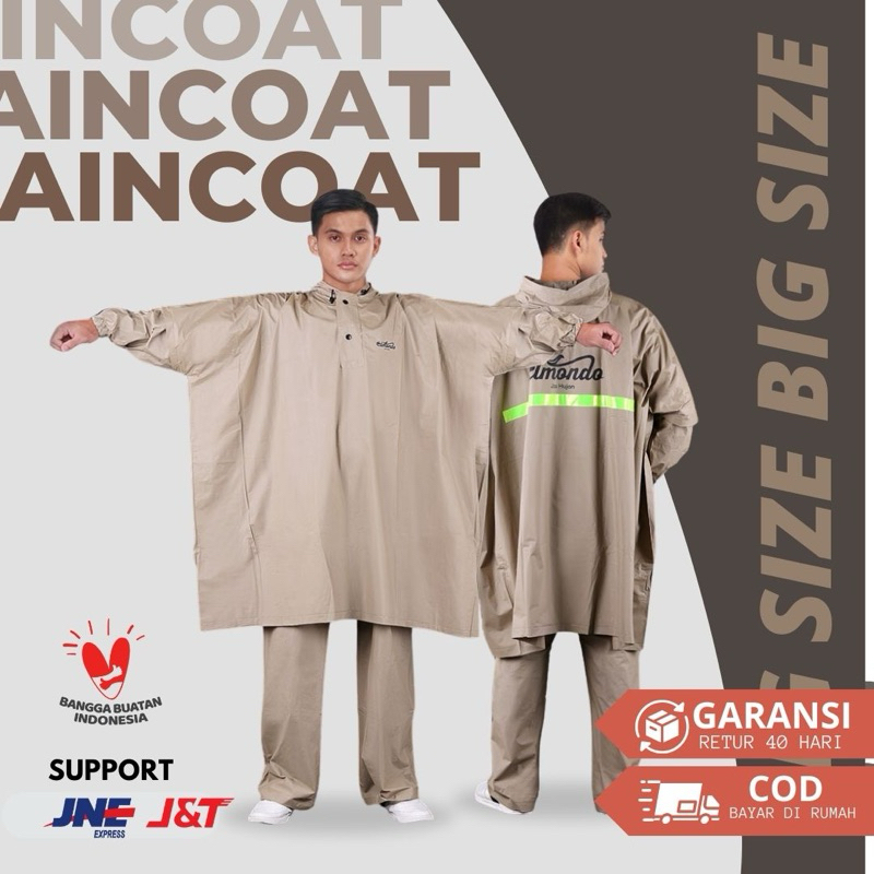 Arhope.co - Men's Raincoat Suit Large Size PVC Material Rain Coat Big ...