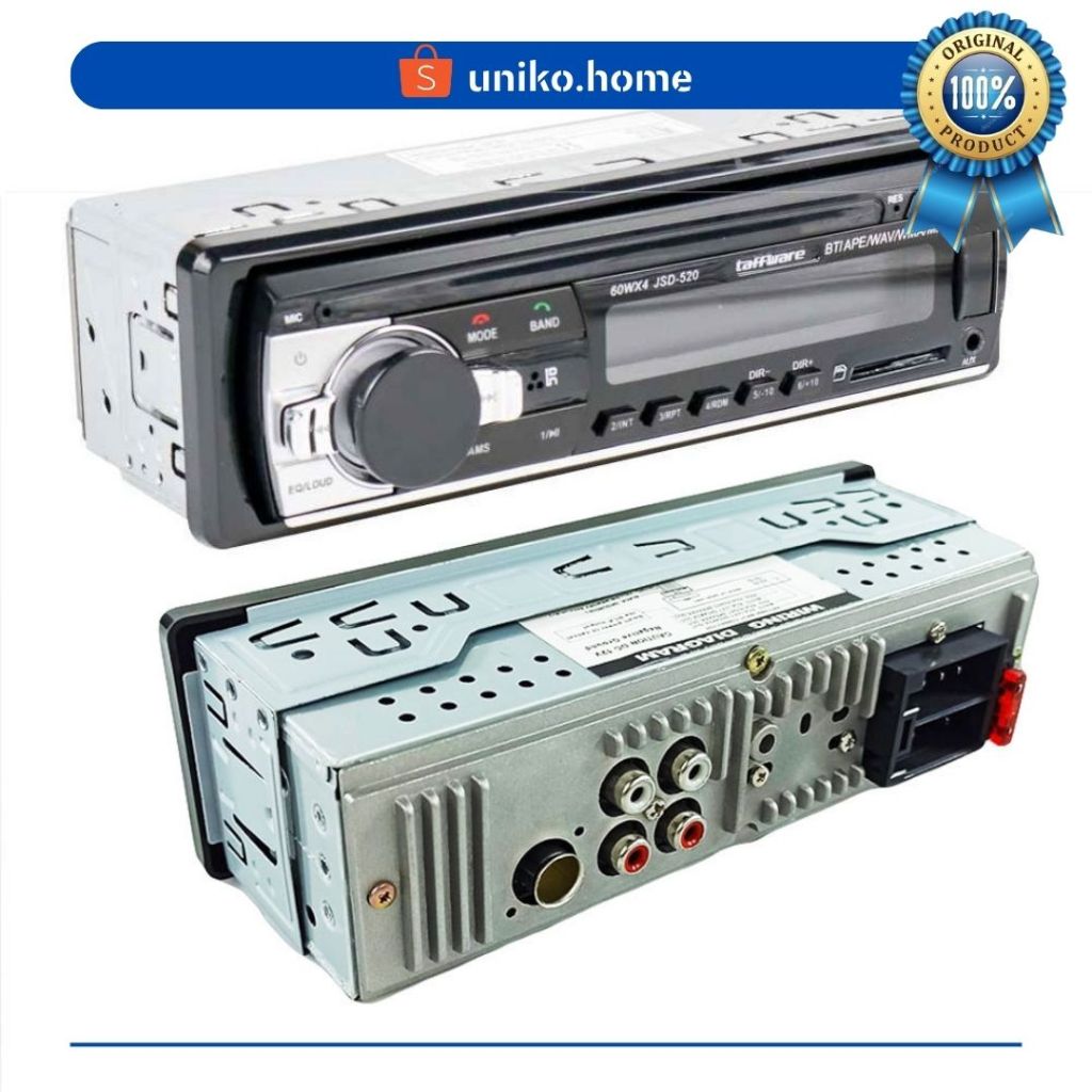 Multifunction Car Radio Audio Tape Bluetooth USB MP3 FM Radio JSD ...