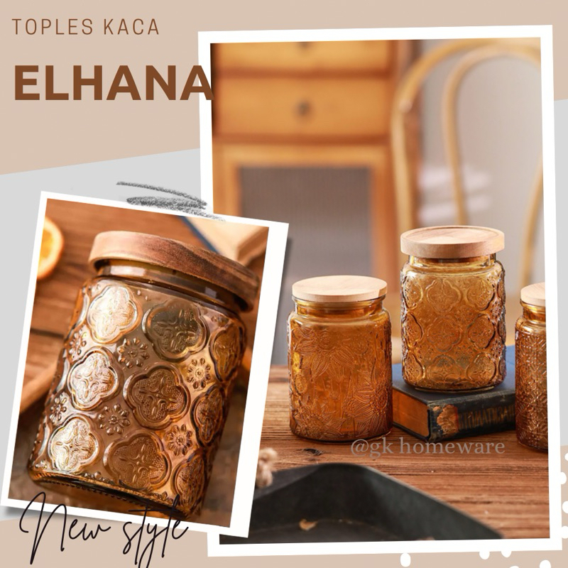 Elhana Glass Jar / Cake Jar / Aesthetic Jar / Multipurpose Jar | Shopee ...