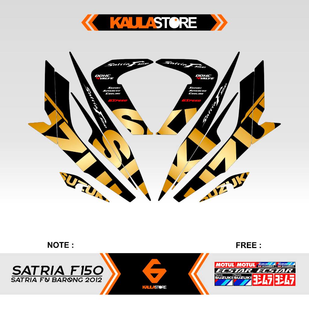 Satria F150 STRIPING MOTIF 3 / SUZUKI / ECSTAR / SATRIA FU BARONG 2012 ...