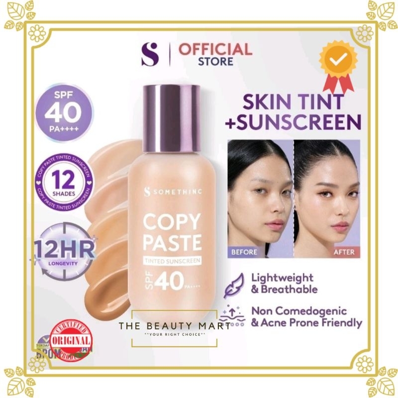 Somethinc Copy Paste Tinted Sunscreen SPF 40 PA++++ - Skin Tint [NEW ...