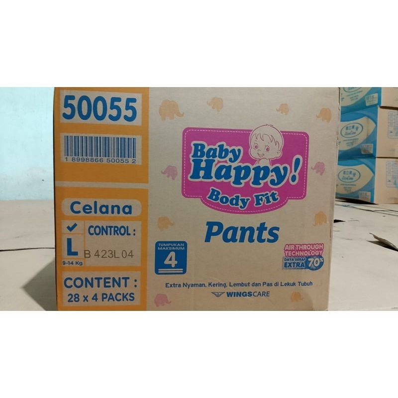 Baby HAPPY PANTS L28 1 CARTON | Shopee Malaysia