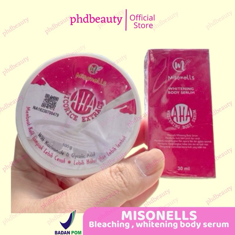 Aha Body Serum Bleaching Misonells | Misonells AHA Body Serum ...