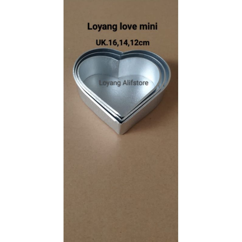 1 set contains 3 pcs 16,14,12 cm mini love tins made of galvalume/mini ...