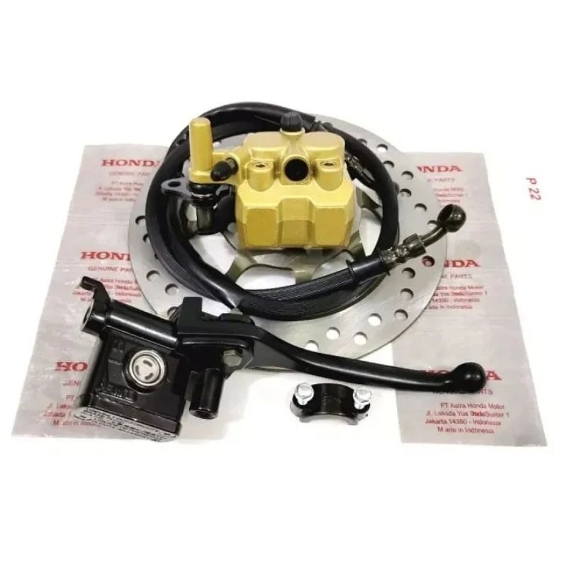 (4 Items KHP) Karisma, Hose+Plate+master Brake set+Front Caliber Honda ...