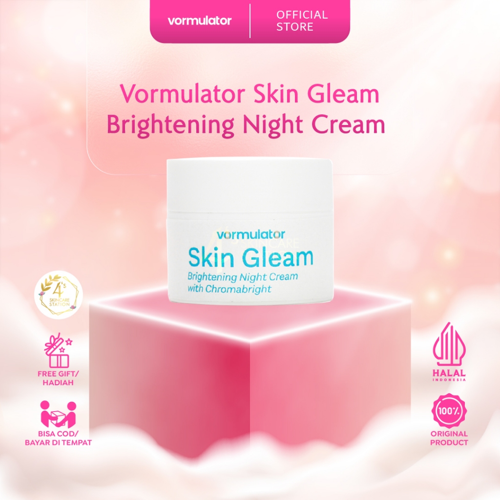 Vormulator - Skin Gleam Brightening Night Cream with Chromabright - 10g ...