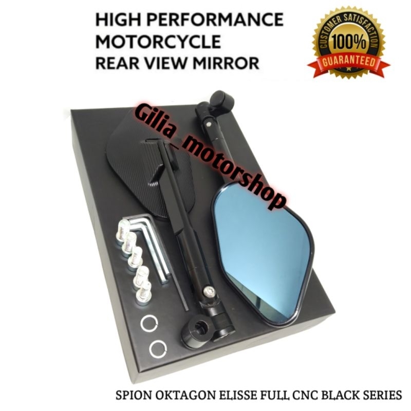 AGV RACING Octagon Ellise Mirror Original Mirror blue Full Cnc ...