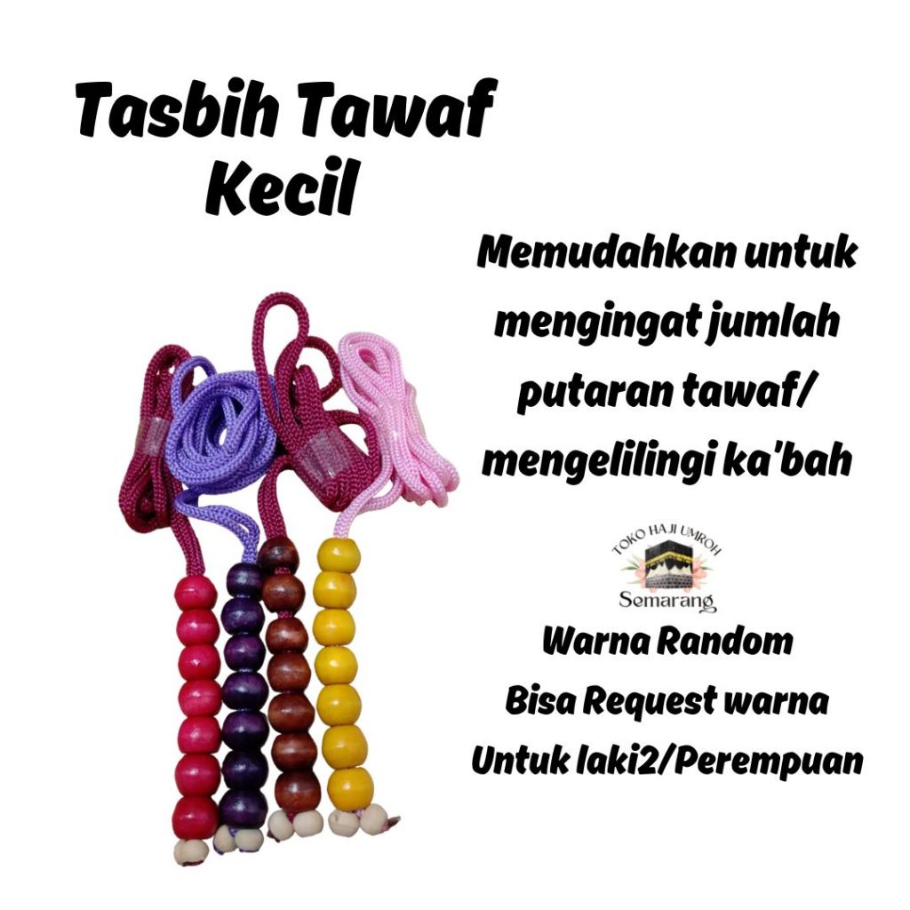 Small Grain tawaf Tasbih 7 Beads Towaf Tasbih Thawaf Tasbih Makes It ...
