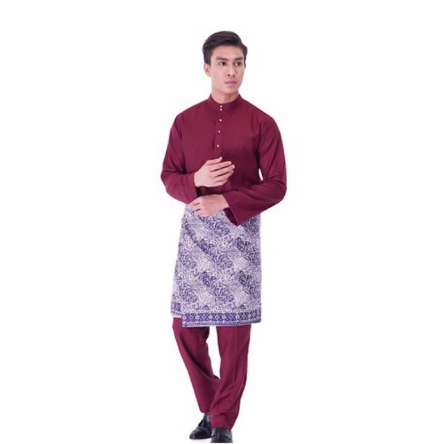 Malay Men's Baju Kurung Suit Malaysian Traditional Clothing Short Musang | Shopee Malaysia