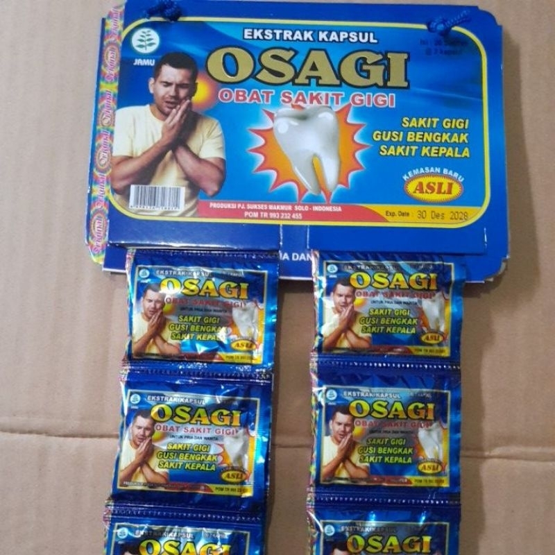 Osagi CAPSULE EXTRACT MEDICINE FOR TOOTHAIN, Swollen HEAD | Shopee Malaysia