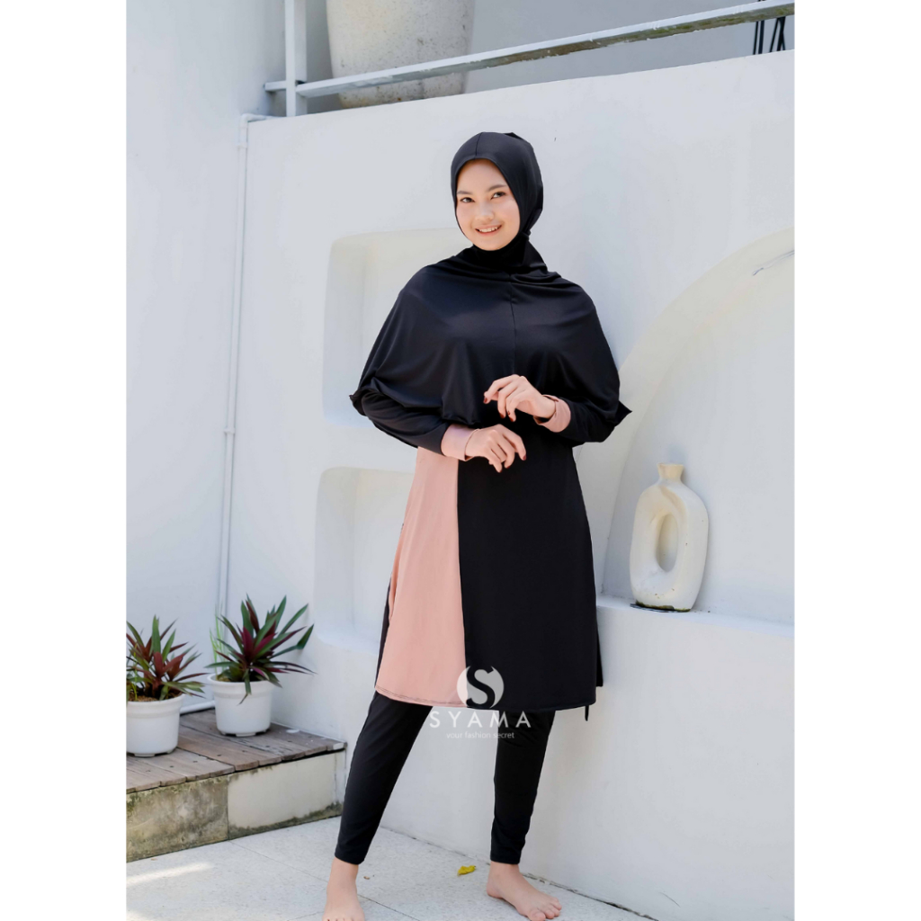 Muslimah Swimsuit RUBY Suit FULL SET HIJAB | Shopee Malaysia