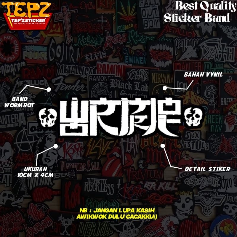 Sticker (BAND WORMROT) BAND STICKER BAND STICKER|Metal Sticker|Tumblr ...