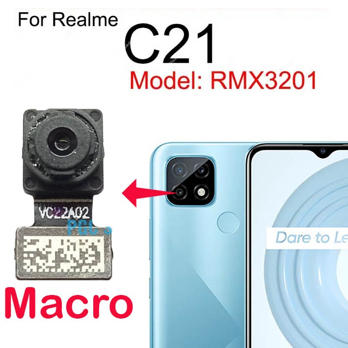 Original Macro Rear Camera (Not Main Camera) Realme C21 (2021)/RMX 3201 ...
