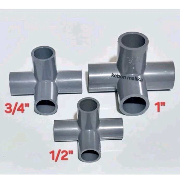 Pvc Pipe Connection Fittings 4 way side tee Branch Angle 4 SCG 1/2 3/4 ...