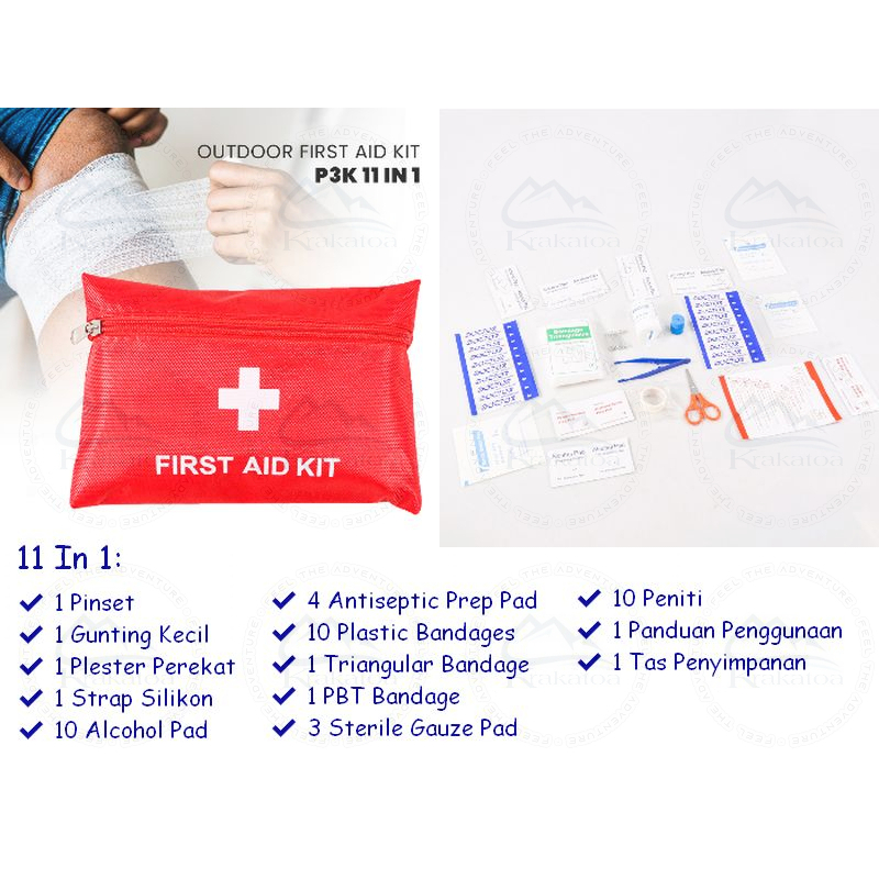 First Aid Kit 11 In 1 - First Aid Medical Equipment - Medicine Bag ...