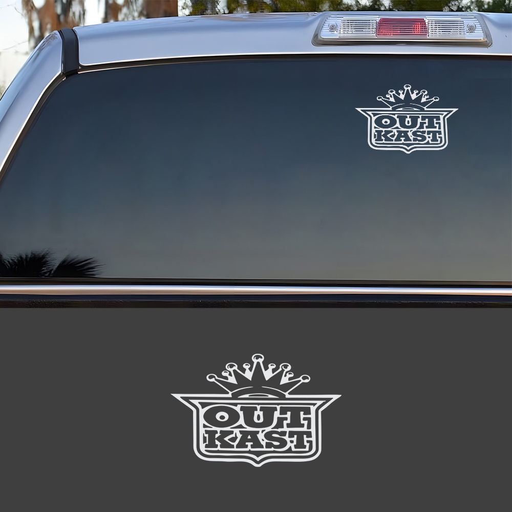 Outkast Crown Logo Car Music Band Glass Sticker Car Decal Sticker ...