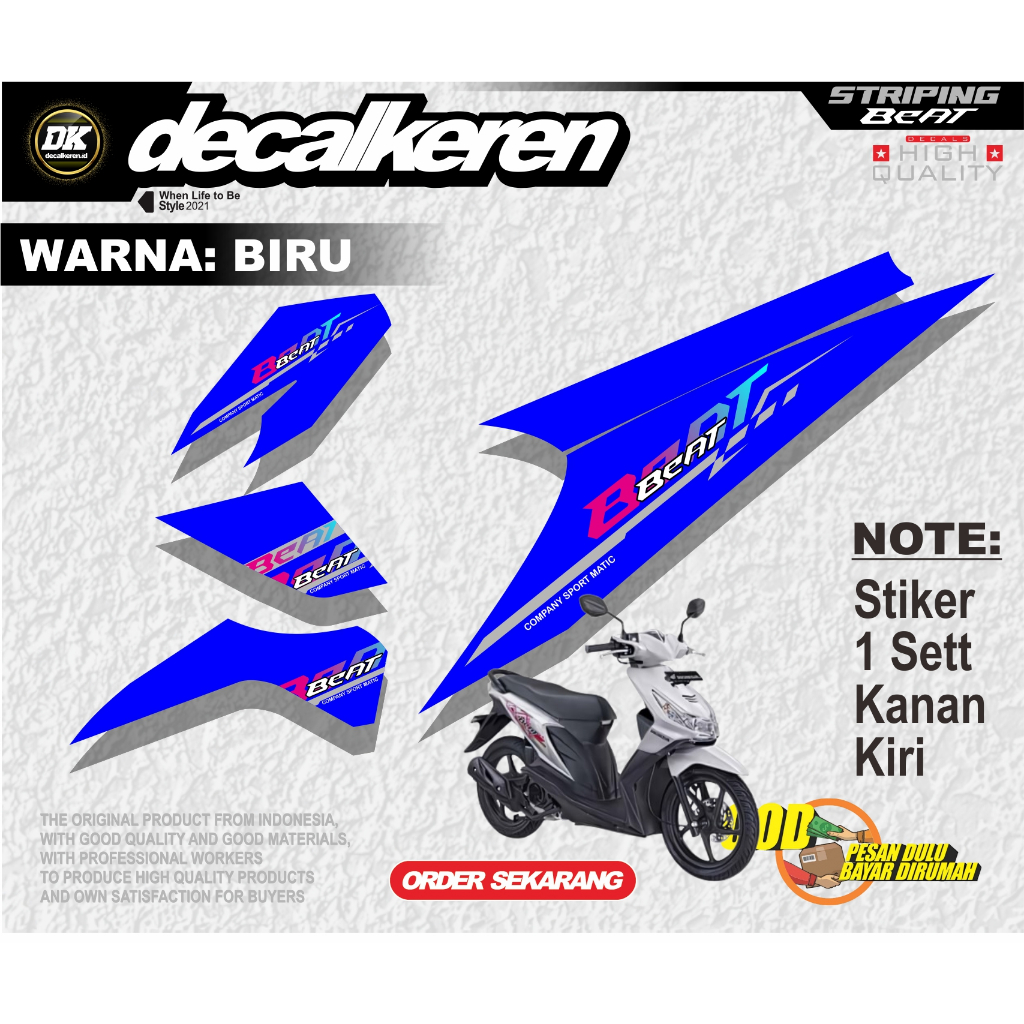 Striping Beat Karbu Carbu 2008 2009 2010 2011 2012 Stickers list of ...