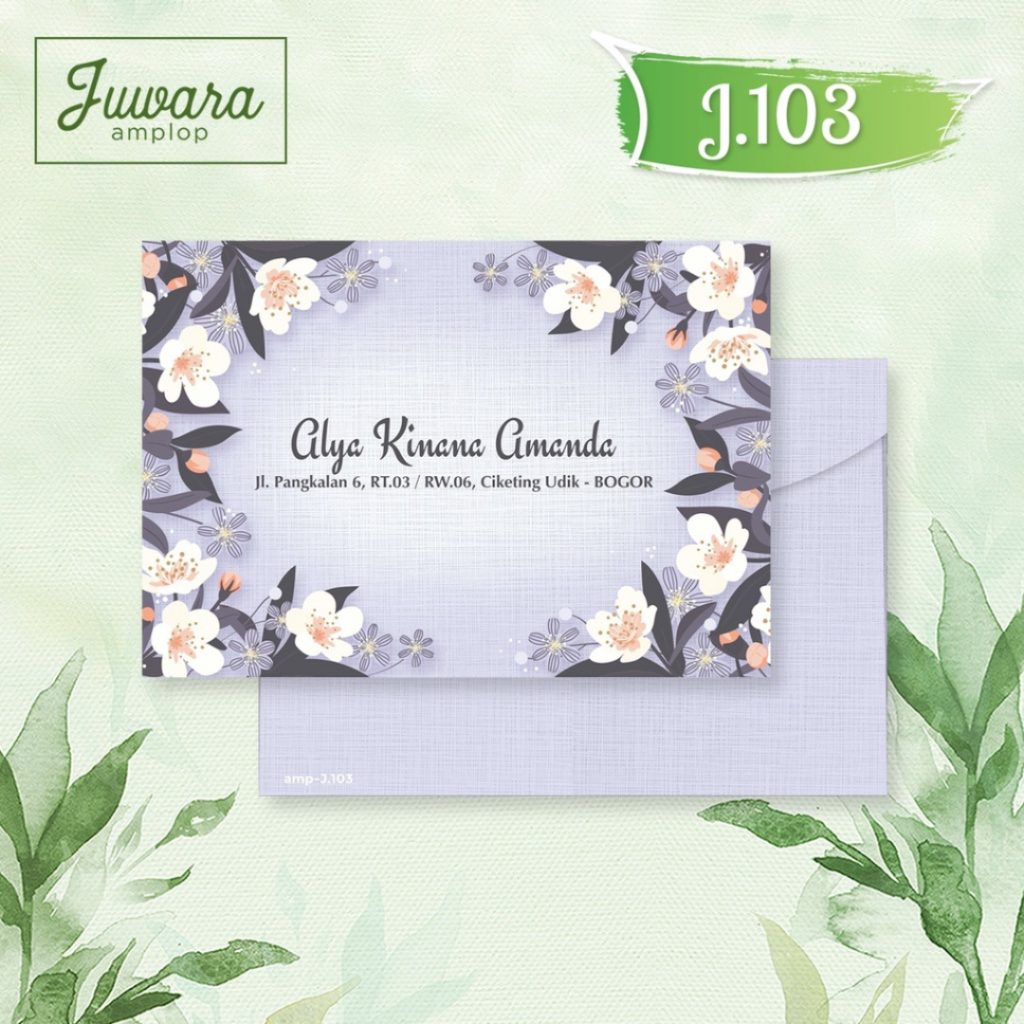 Juwara J 103 Envelopes Contains 50 Sheets (Not Included Print) | Shopee ...