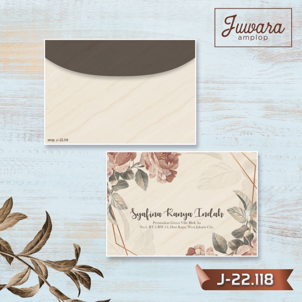 Juwara J 118 Envelopes Contains 50 Sheets (Not Included Print) | Shopee ...