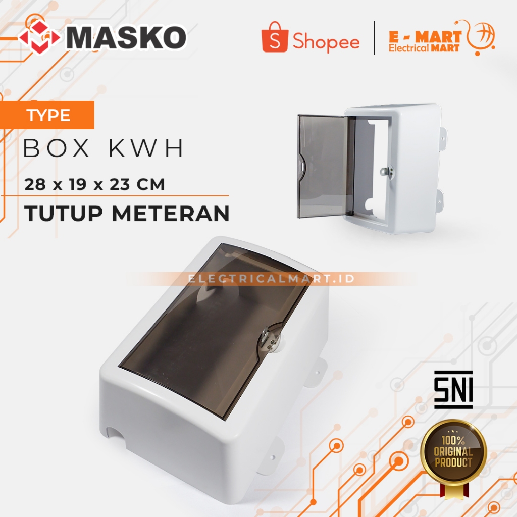 PUTIH Box KWH Token White PREMIUM Thick/PLN Electricity Meter Cover ...