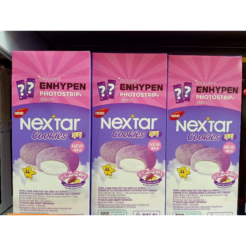 Nabati Nextar Goguma X ENHYPEN Limited Edition 90g contains 8 packs ...