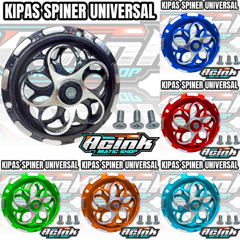 Universal FULL CNC FAN COVER SPINER DUCK MATIC FIZ R HONDA MIO SPINER ...