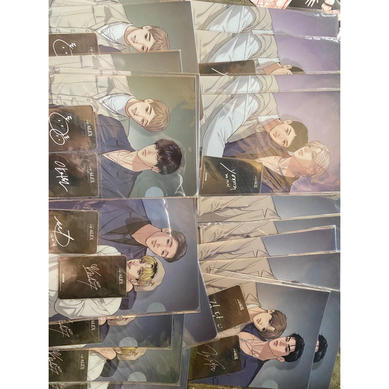 LEZHIN MINGWA POP UP STORE BJ ALEX JINX CLEAR FILE WITH PHOTOCARD ...