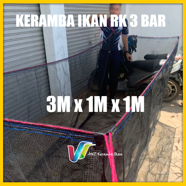 Waring net RK 3 bar fish cage ready to use size 3x1x1 | Shopee Malaysia
