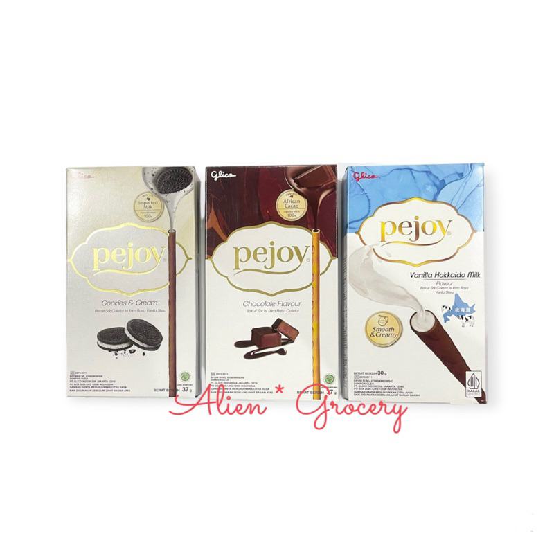Peejoy Glico Chocolate Cookies n Cream Vanilla Hokkaido Milk | Shopee ...