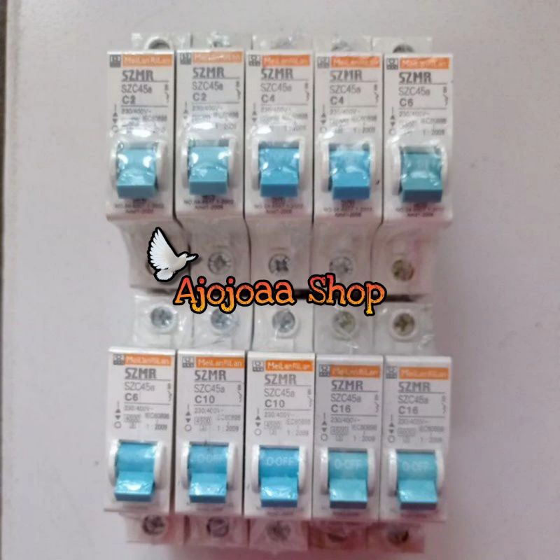 Mcb SZMR 1Phase 2A, 4A, 6A, 10A, 16A SNI | Shopee Malaysia