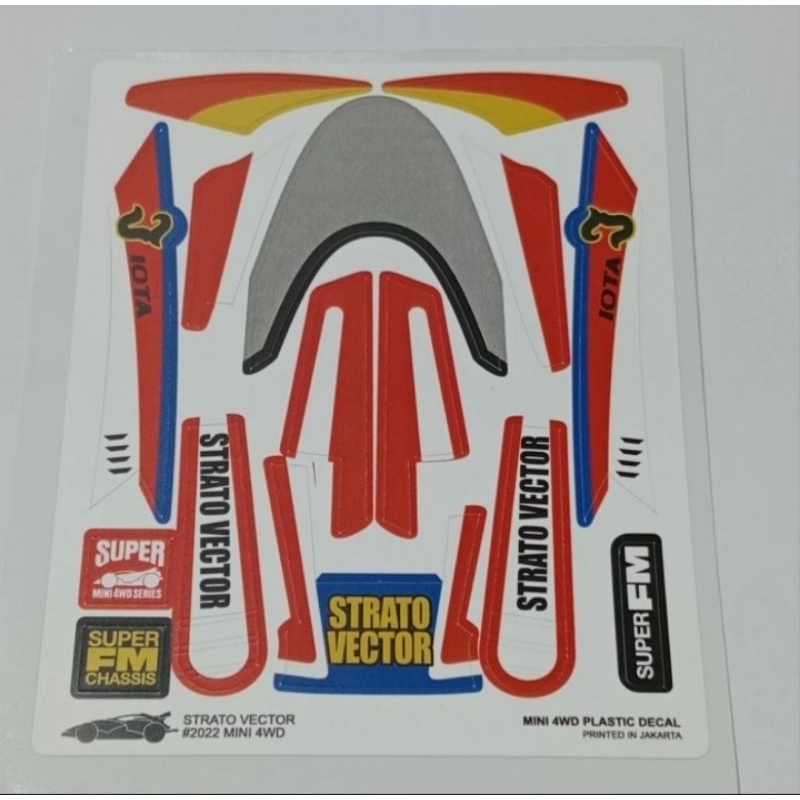 Decal Mini 4WD STRATO VECTOR STICKER TAMIYA | Shopee Malaysia