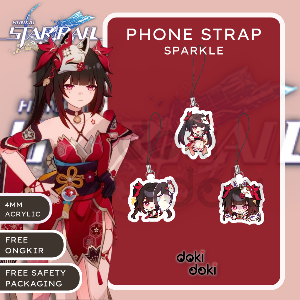 PHONE STRAP HP SPARKLE HANABI HONKAI STAR RAIL | Shopee Malaysia