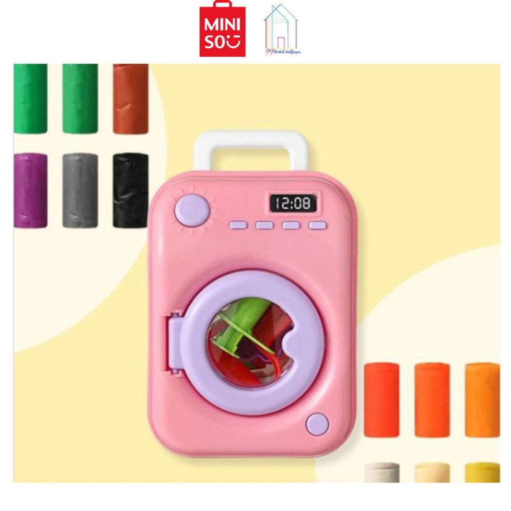 MESIN Miniso Modeling Clay (Washing Machine, Pink) / Children's ...