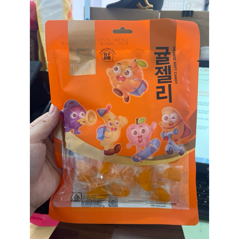 BUY 1 GET 1 TYL Baopi gummy Soft Candy 100g Mango Peach Orange Grape ...