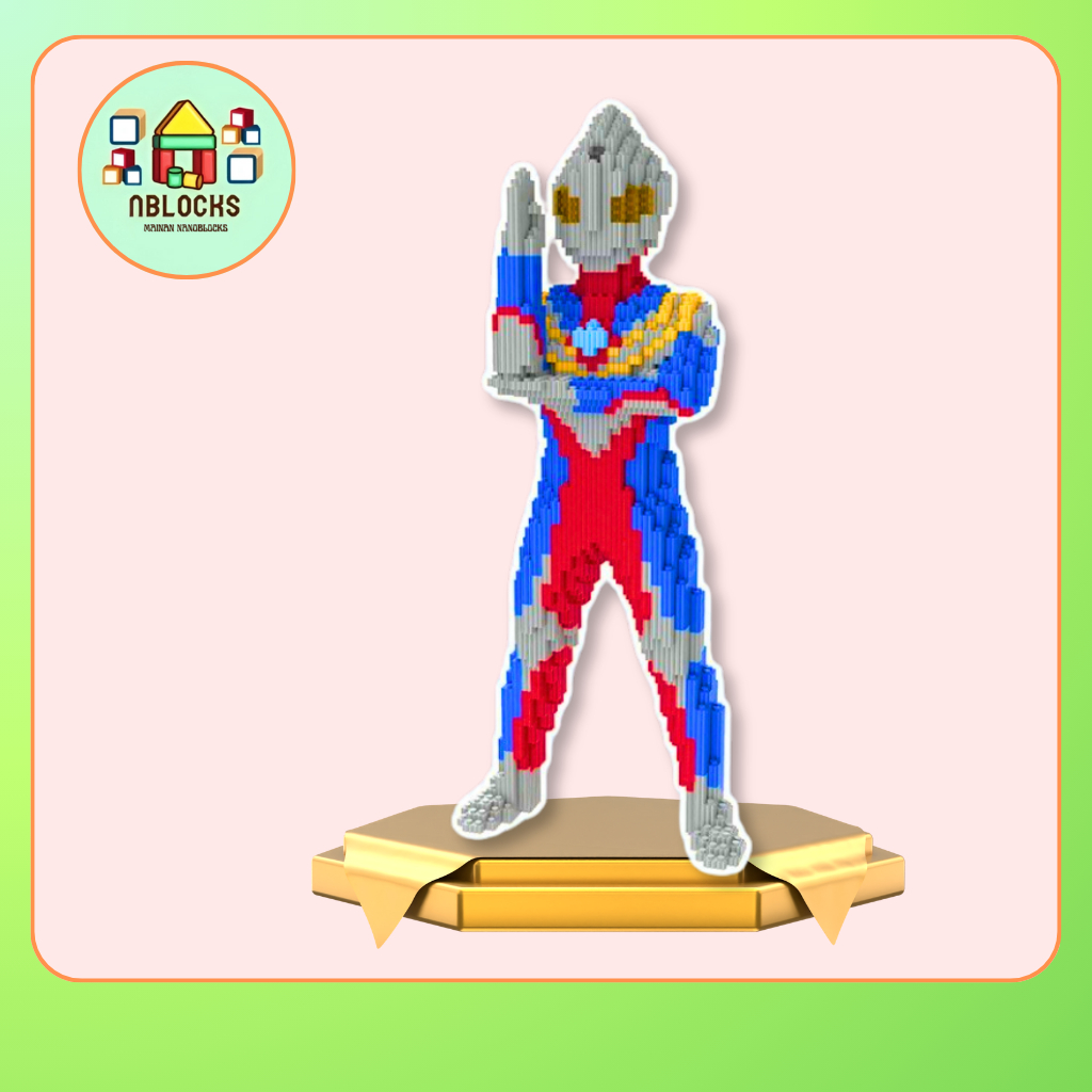 Nano Blocks Ultraman 57007 3D Model, Stacking Block Toys, DIY ...