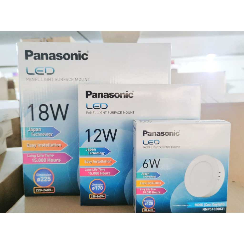 Panasonic LED Downlight OB 6W/12W/18W PANEL Outbow ROUND Outboard ...