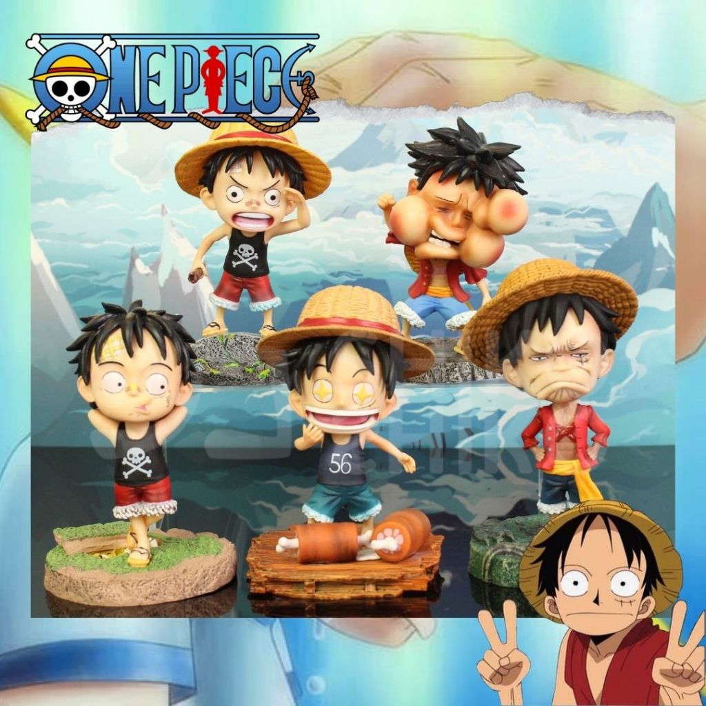 Fgclf Figure Chibi Monkey D Luffy Nangsi Babak Belur Ugly Face Ugly Face Unhappy ACE no One ...