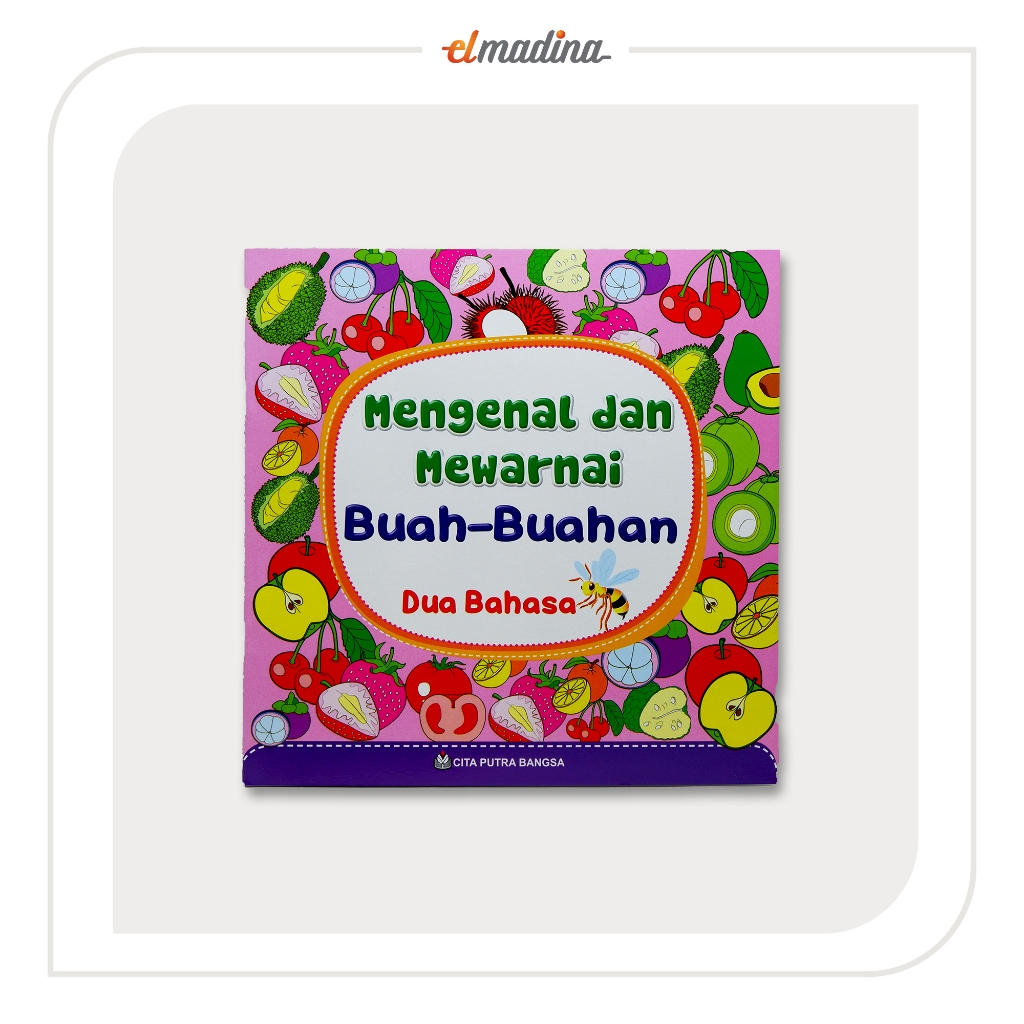 Coloring Book - Recognizing And Coloring Fruits | Shopee Malaysia