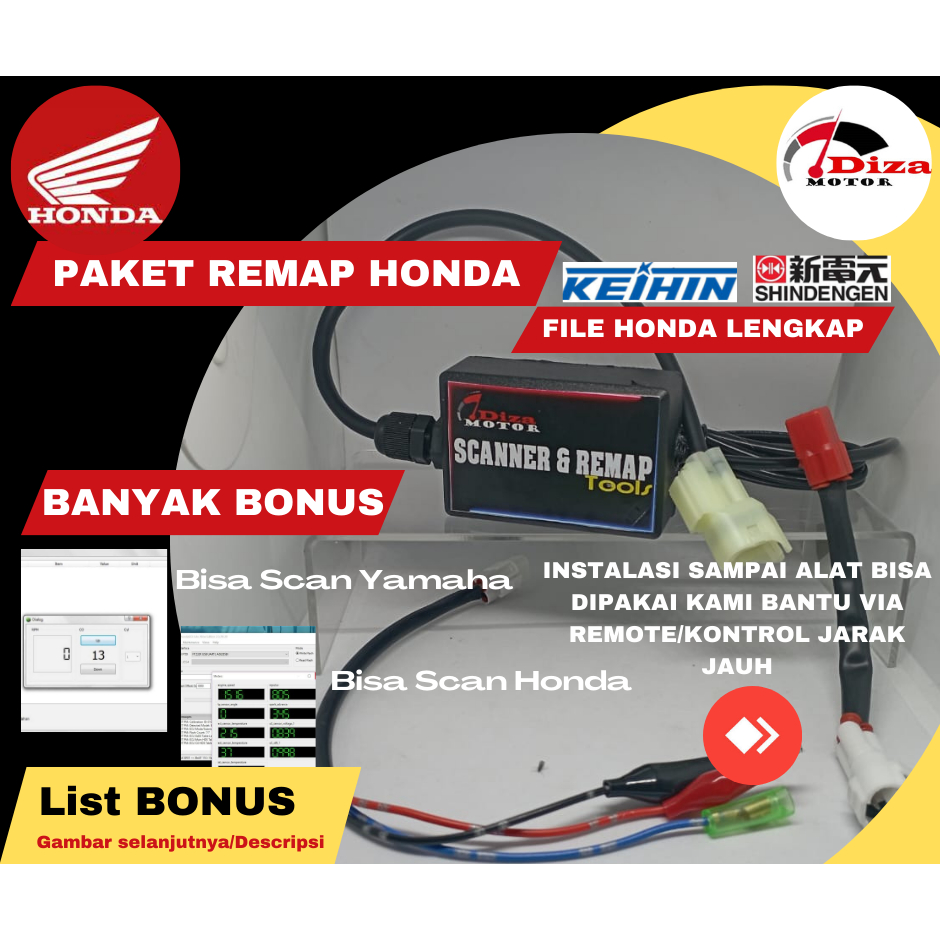 Complete Honda Motorcycle Remap Package OBD 1, 2 and Euro 5 LOTS OF ...