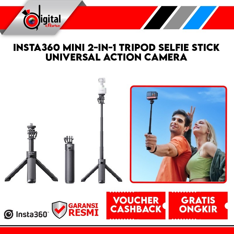 Insta360 Mini 2-in-1 Tripod Selfie Stick Universal Action Camera ...
