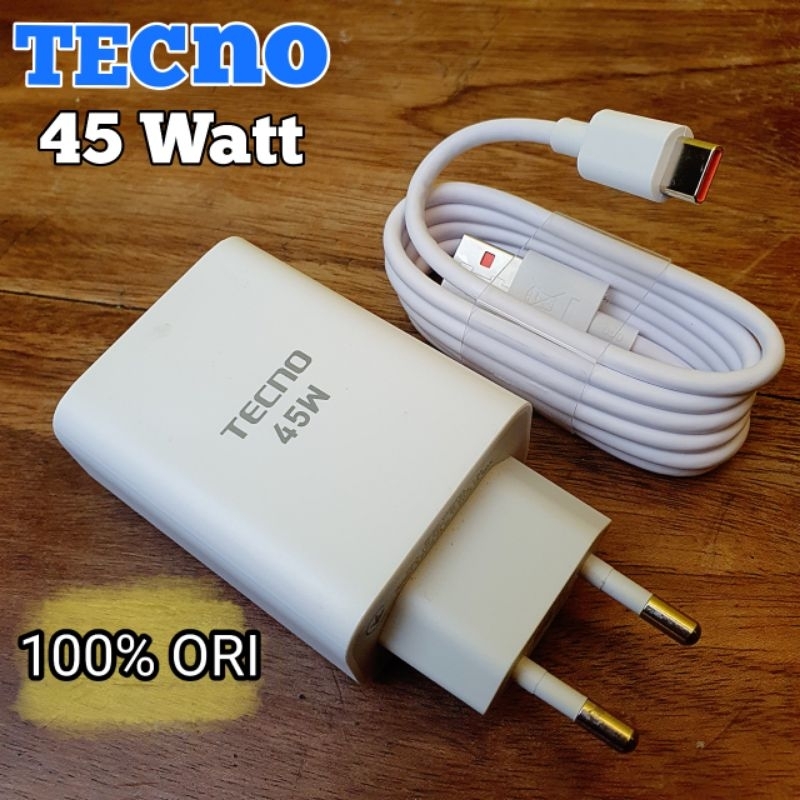 100% original TECNO Povo 4 pro and Povo 5 Charger 45watt Super Fast Charging Copotan Hp | Shopee ...