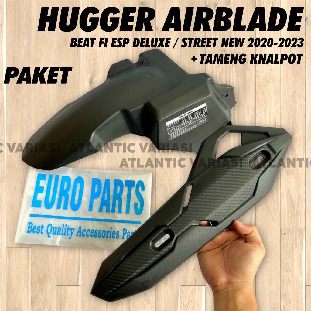 1 SET Exhaust Shield+HUGGER Fender Under BEAT NEW DELUXE 2020-2024 ...