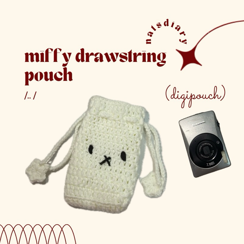 (PO) CROCHET MIFFY DRAWSTRING POUCH || Multipurpose POUCH || DIGITAL ...