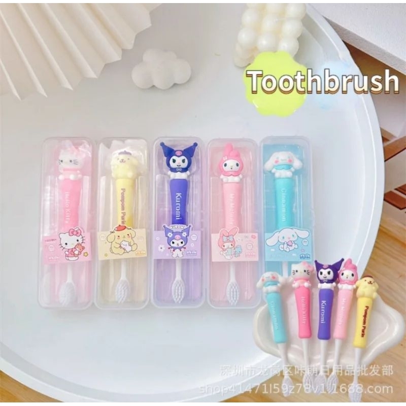 Lovely- cinnamoroll kuromi melody sanrio Children's Toothbrush | Shopee ...