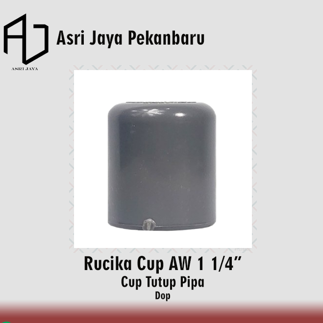 Dop AW 1 1/2" Cap Pipe Cover Dof AW 1 1/2 Inch Rucika Fitting PVC ...