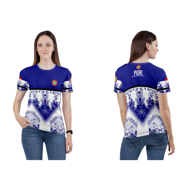 Pgri art 4 Fullprinting 3D Latest 2024 Women's T-Shirt | Shopee Malaysia