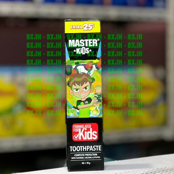 Master Kids Toothpaste BEN 10 50g - Expired Date 100% Safe | Shopee ...
