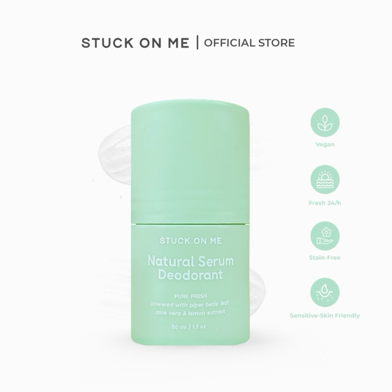 Stuck On Me - Deodorant Roll On Serum Pure Fresh 50ml - Natural ...