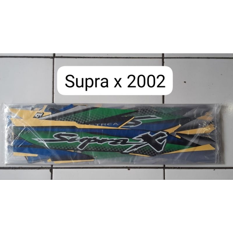 Sticker ori Supra x 2002 Striping Honda Supra Old full body | Shopee ...