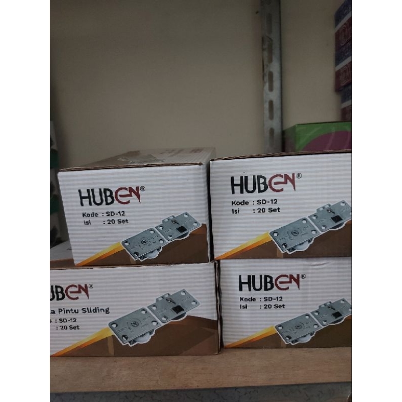 Huben SD 12 SLIDING DOOR WHEELS (1 BOX CONTAINS 20 PAIRS SET) | Shopee ...